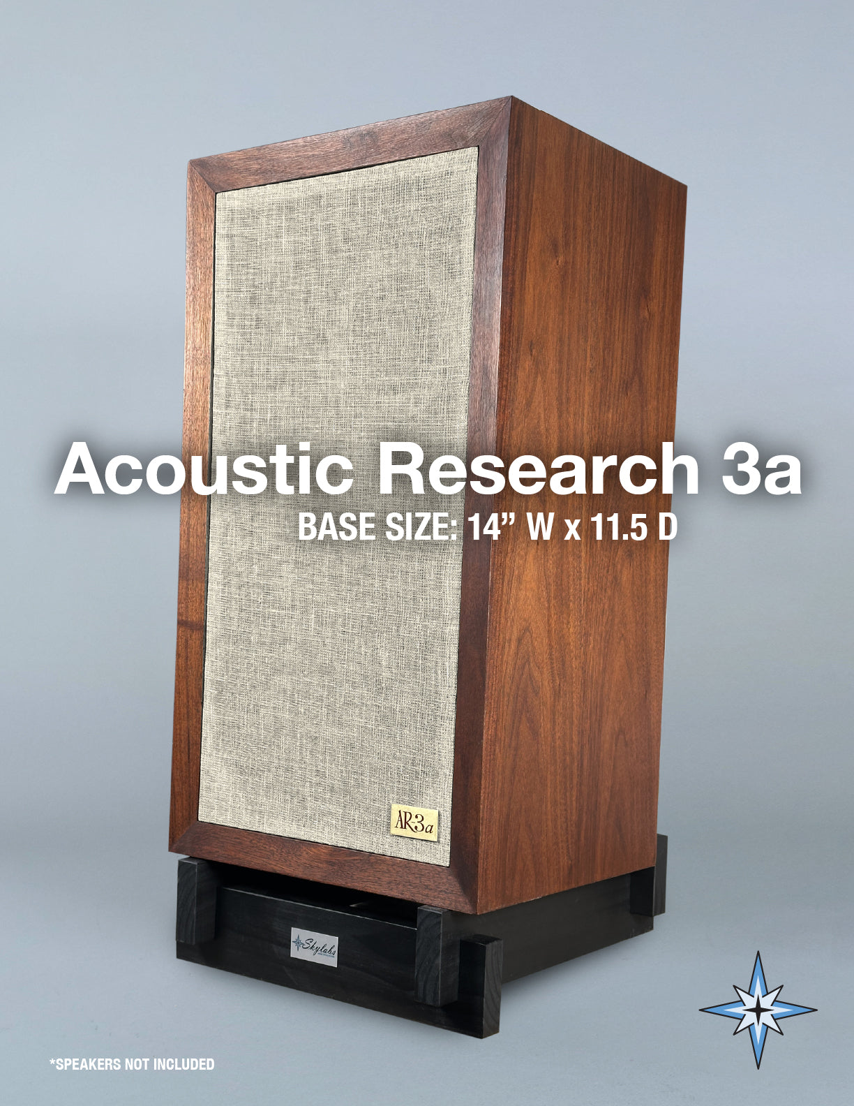 Skylabs, Black Pine Speaker Risers (Pair) – Skylabs