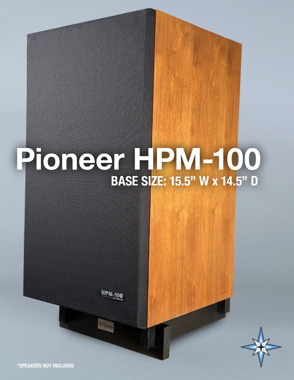 Skylabs Black Pine Speaker Risers (Pair)